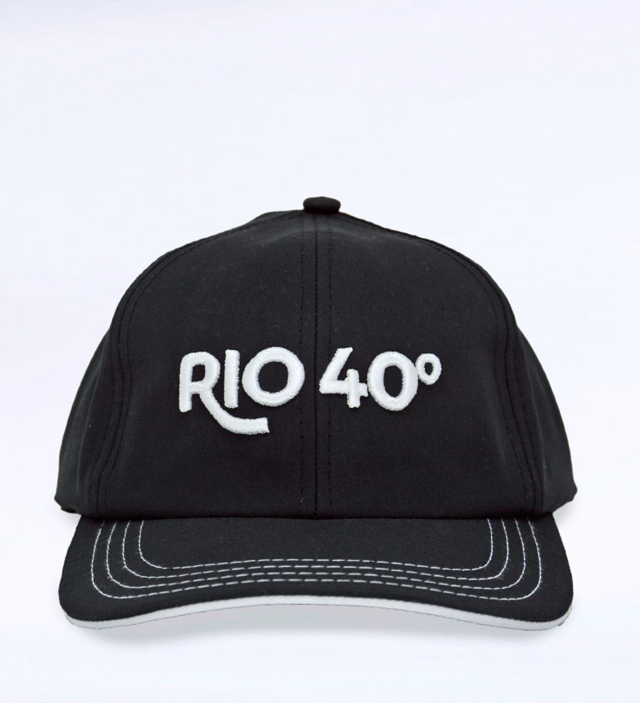 CAP RIO 40 GRAUS – BLACK WITH WHITE – Rio40shop